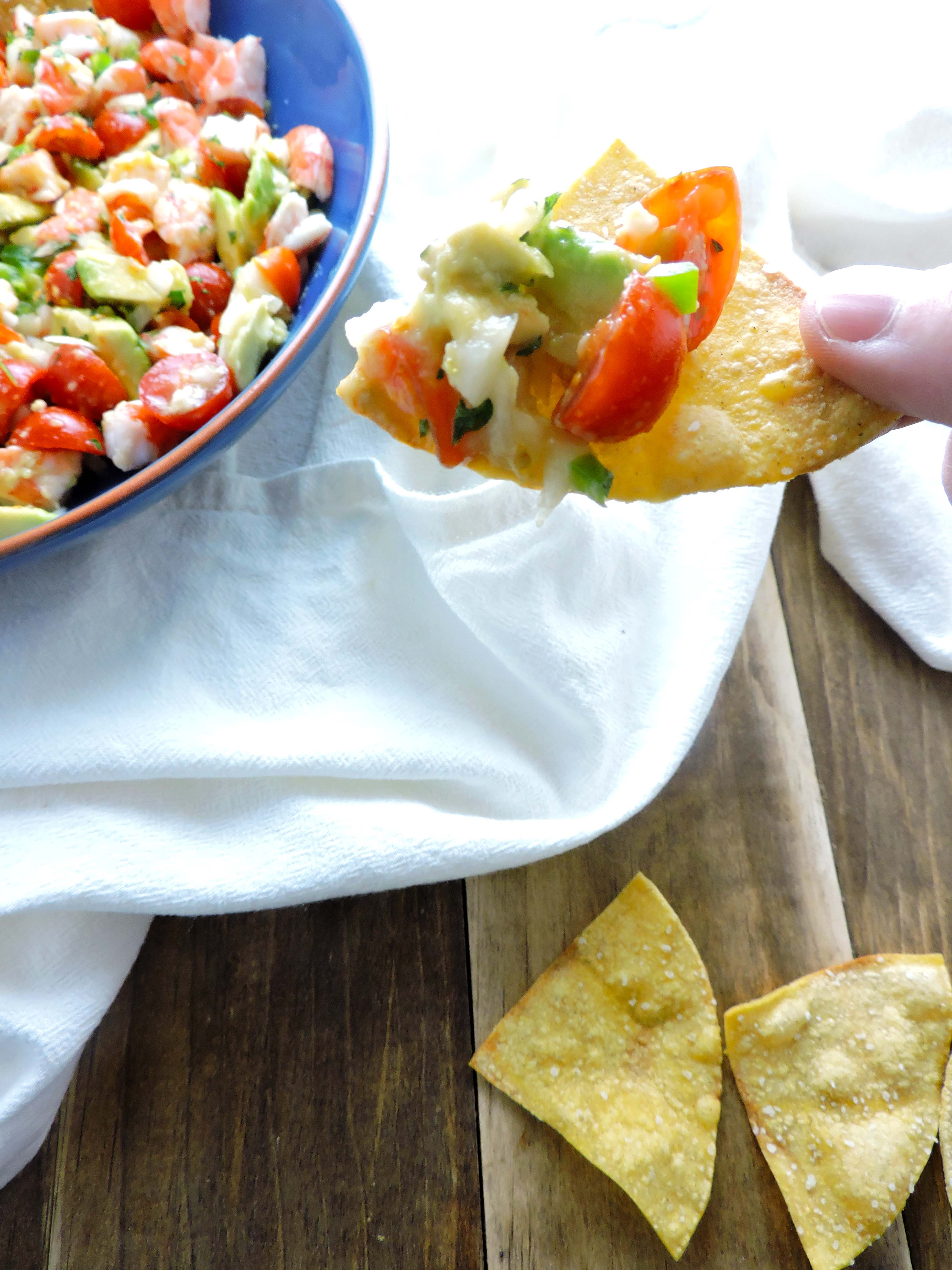 Quick Shrimp Ceviche with Cooked Shrimp - Fresh Fit Kitchen