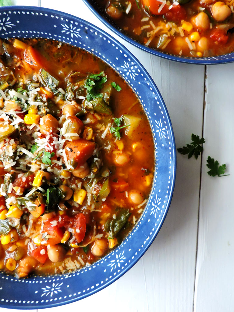 Summer Vegetable Minestrone - Fresh Fit Kitchen