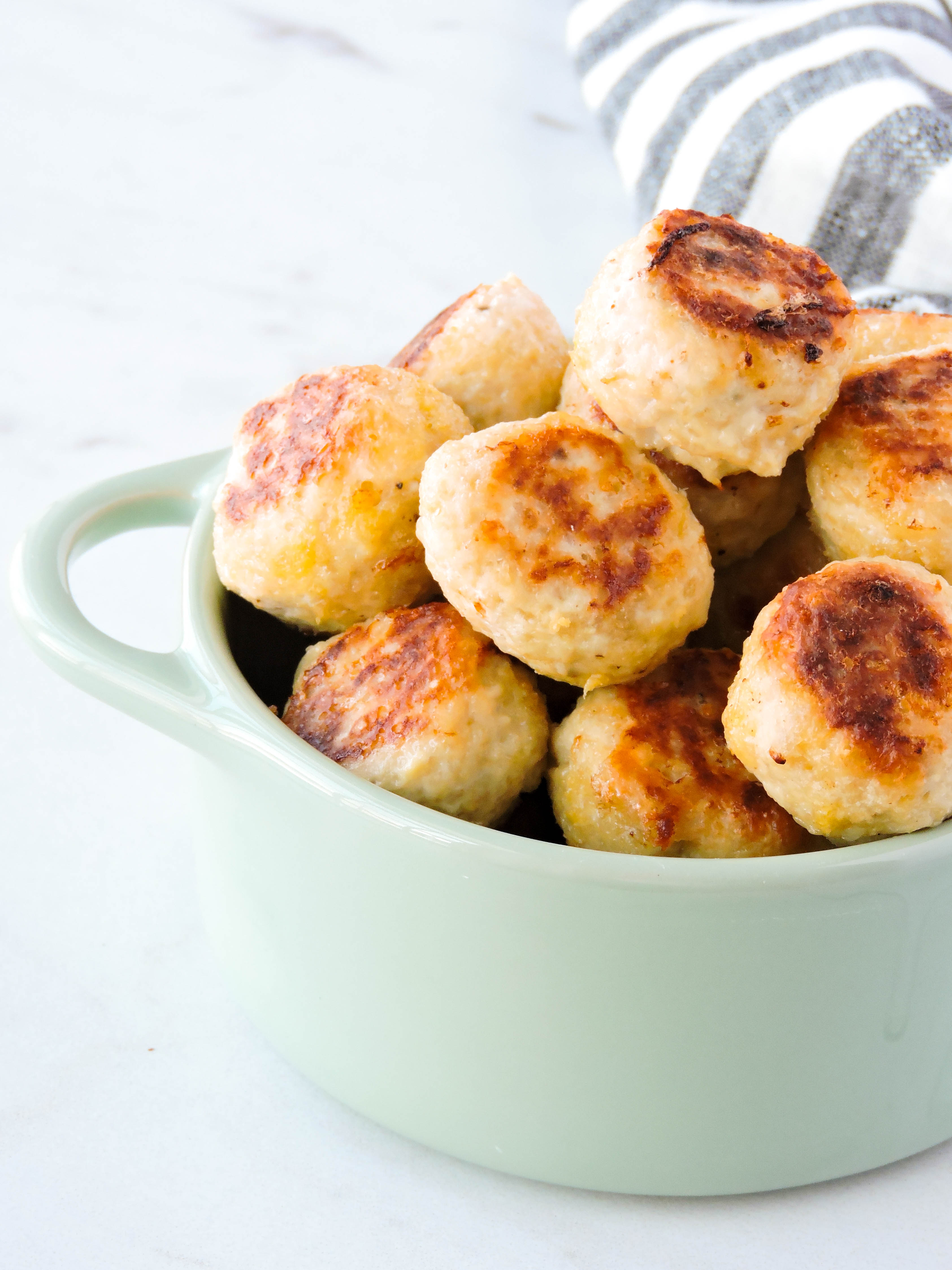 Easy Lean Chicken Meatballs (Air Fryer Recipe) - Fresh Fit Kitchen