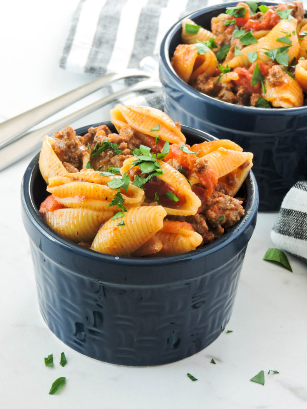 Cheesy Taco Pasta Shells - Fresh Fit Kitchen