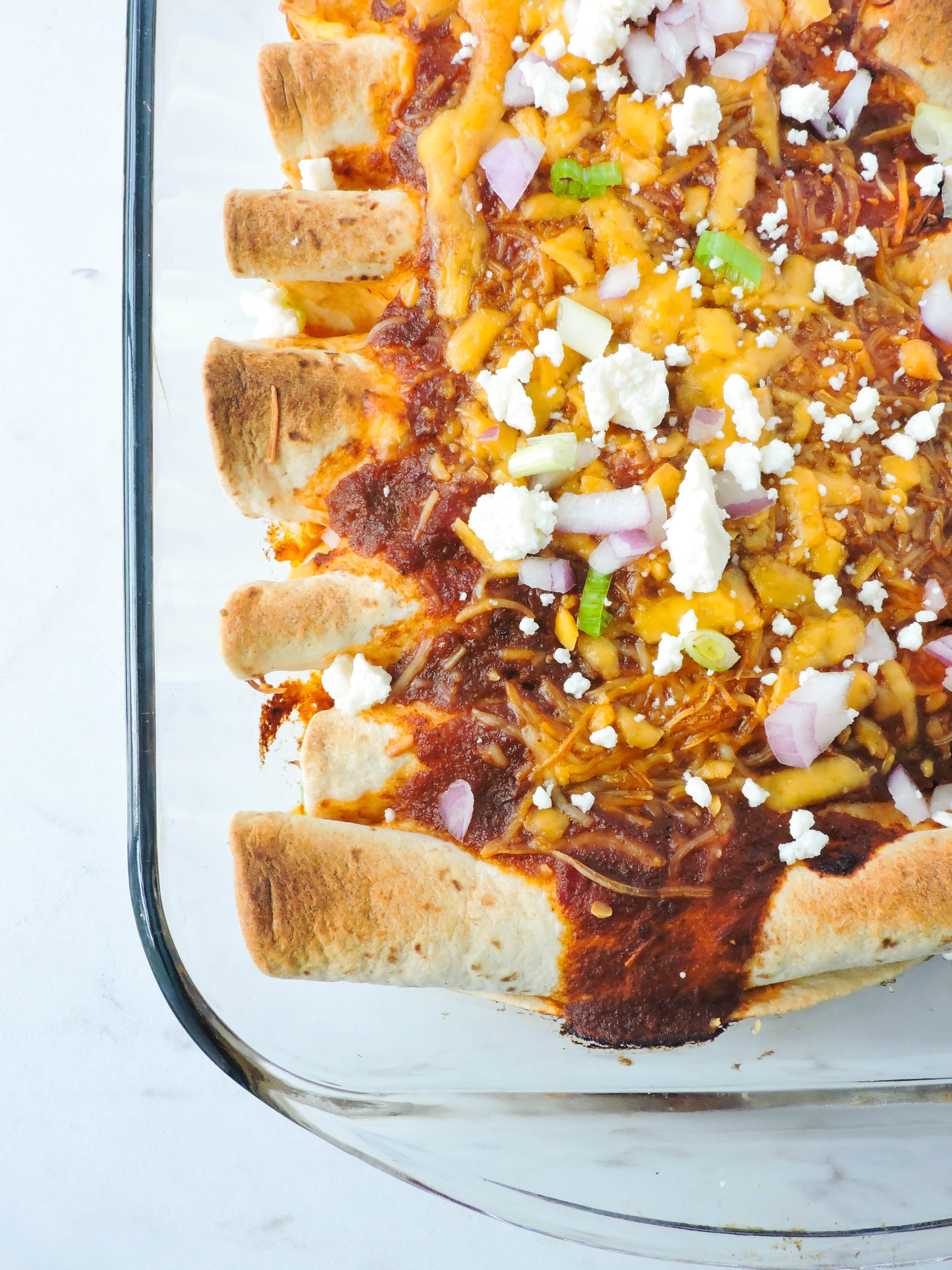 Simple Homemade Chicken Enchiladas - Fresh Fit Kitchen