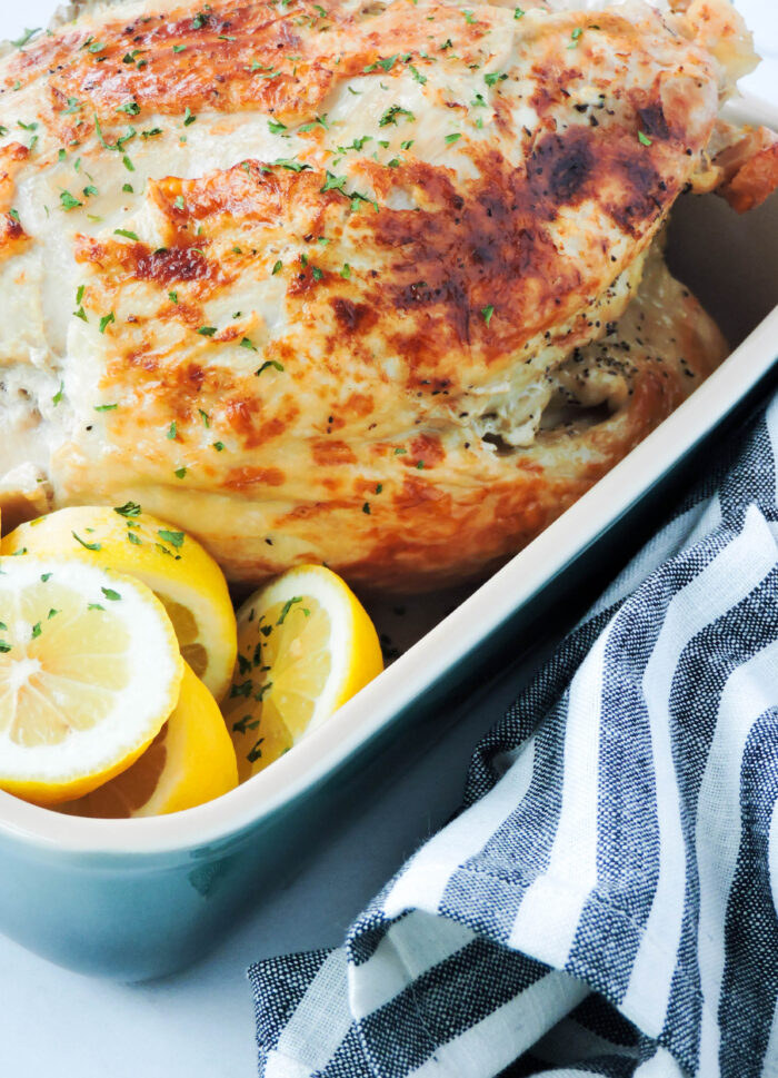 Lemon Thyme Butter Turkey Breast - Fresh Fit Kitchen