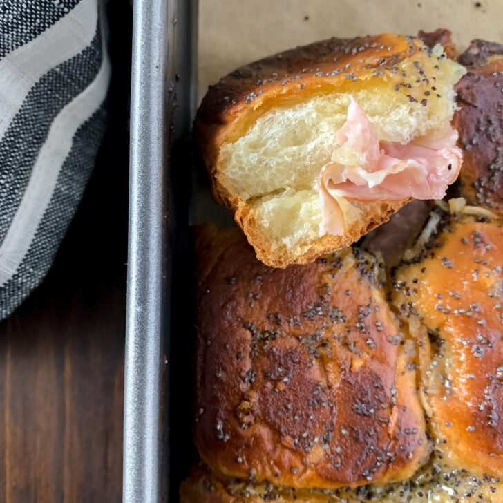 Healthier Hot Ham and Cheese Baked Sandwiches - Fresh Fit Kitchen