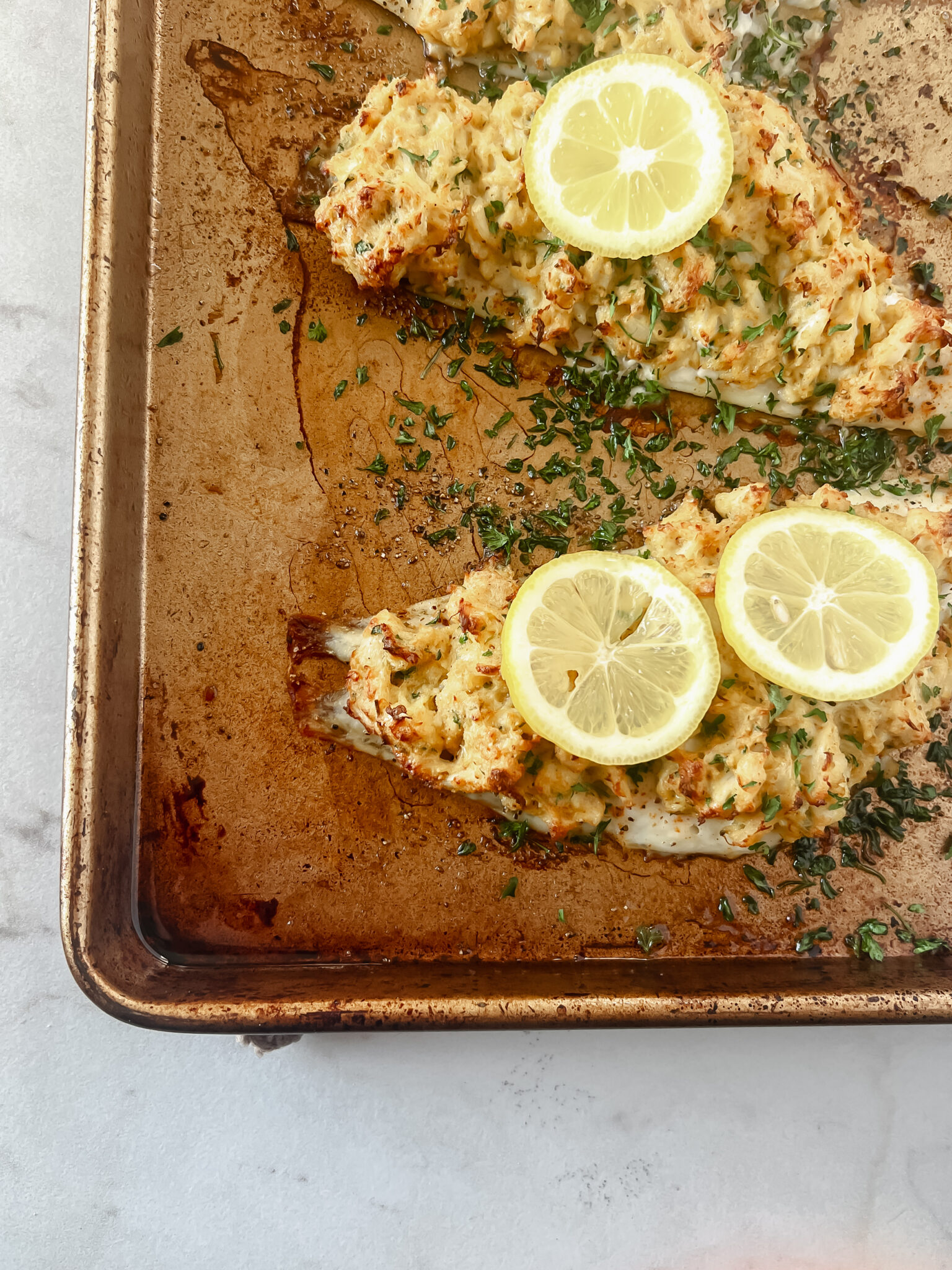 Easy Maryland Crab Stuffed Flounder Recipe - Fresh Fit Kitchen