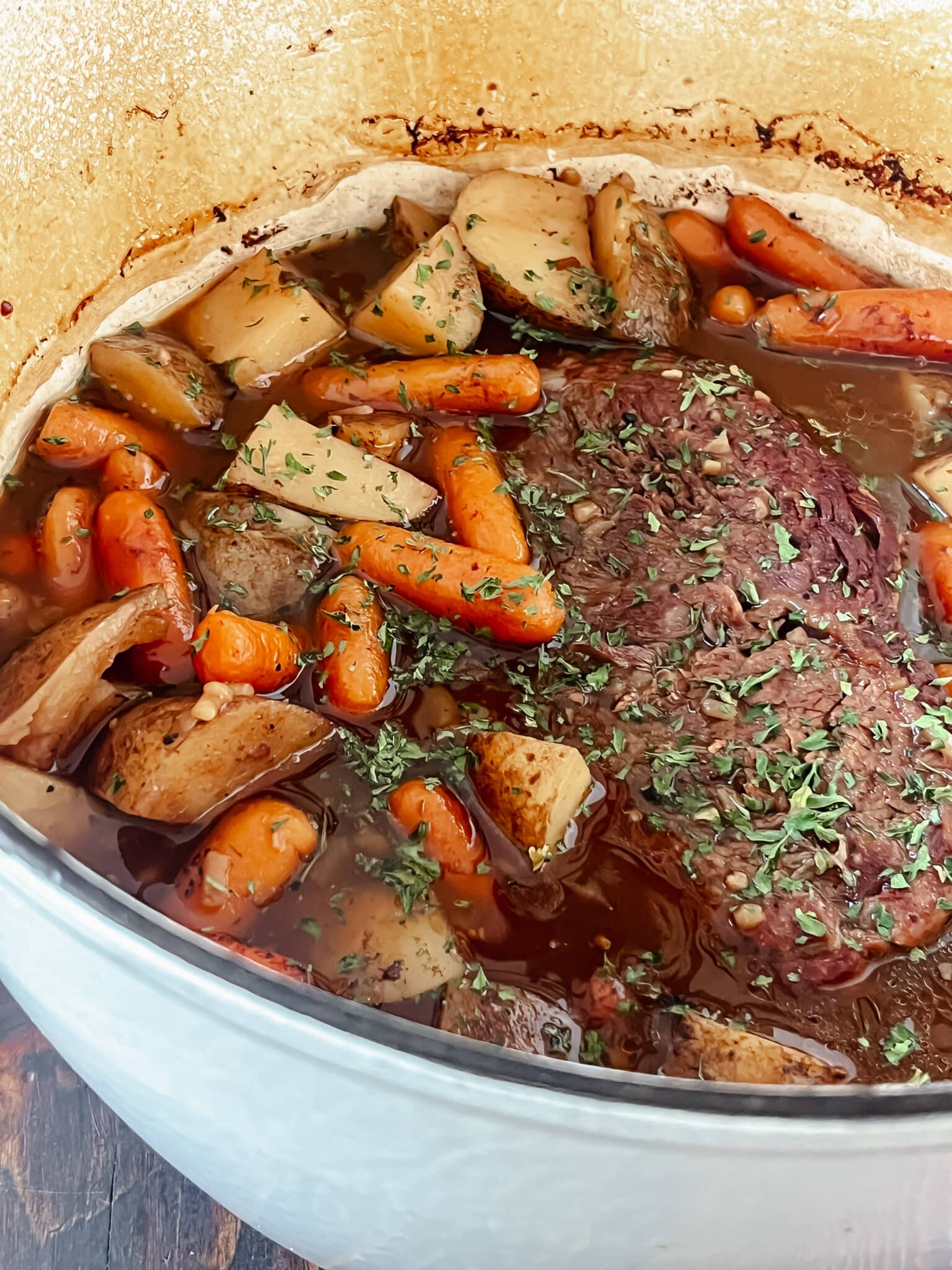 Easy Pot Roast with Onion Soup Mix (Slow Cooker or Oven) - Fresh Fit Kitchen
